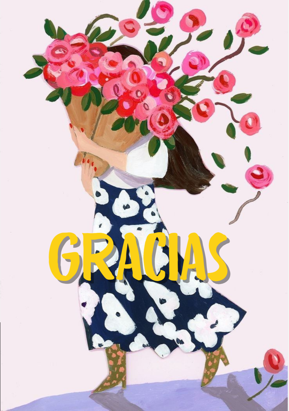 Tarjeta de Saludo Gracias Flores – Gift2You